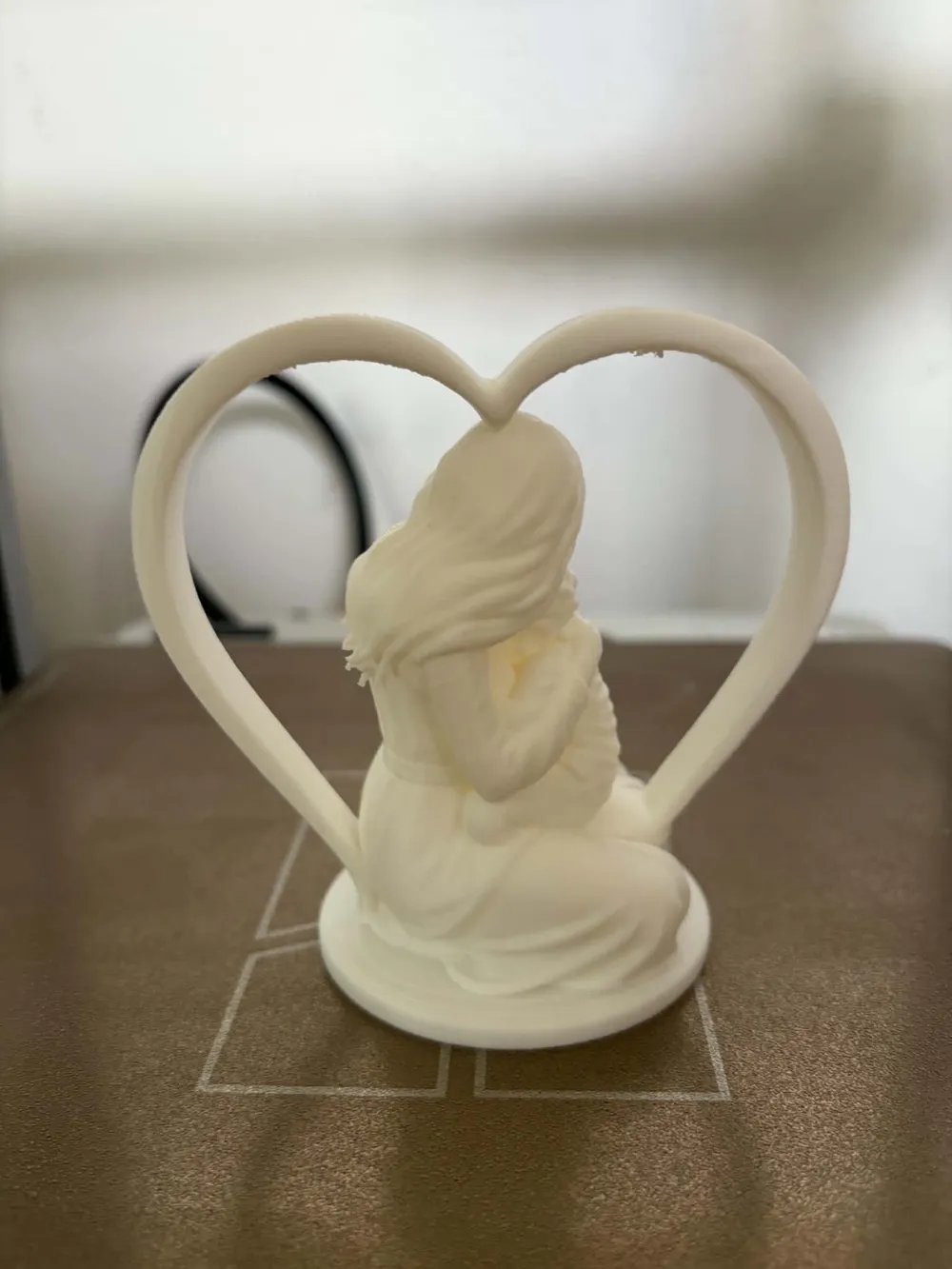 Mother and Child Heart Statue-Elegant Family Decor - Free 3D Print ...