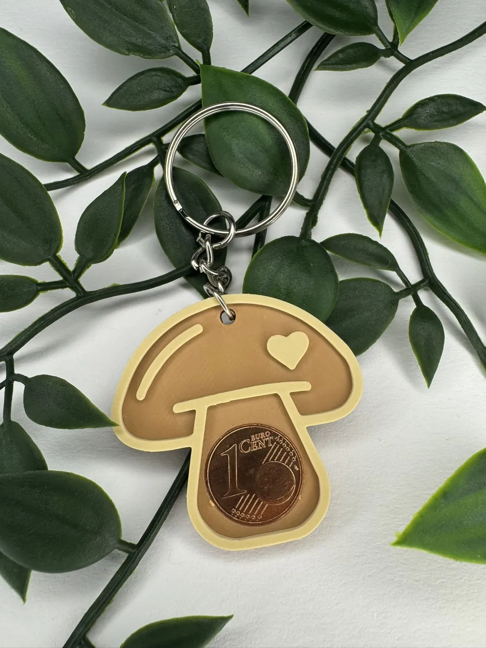 Lucky Charm 1 Cent Coin Mushroom New Year's Eve - Free 3D Print Model ...