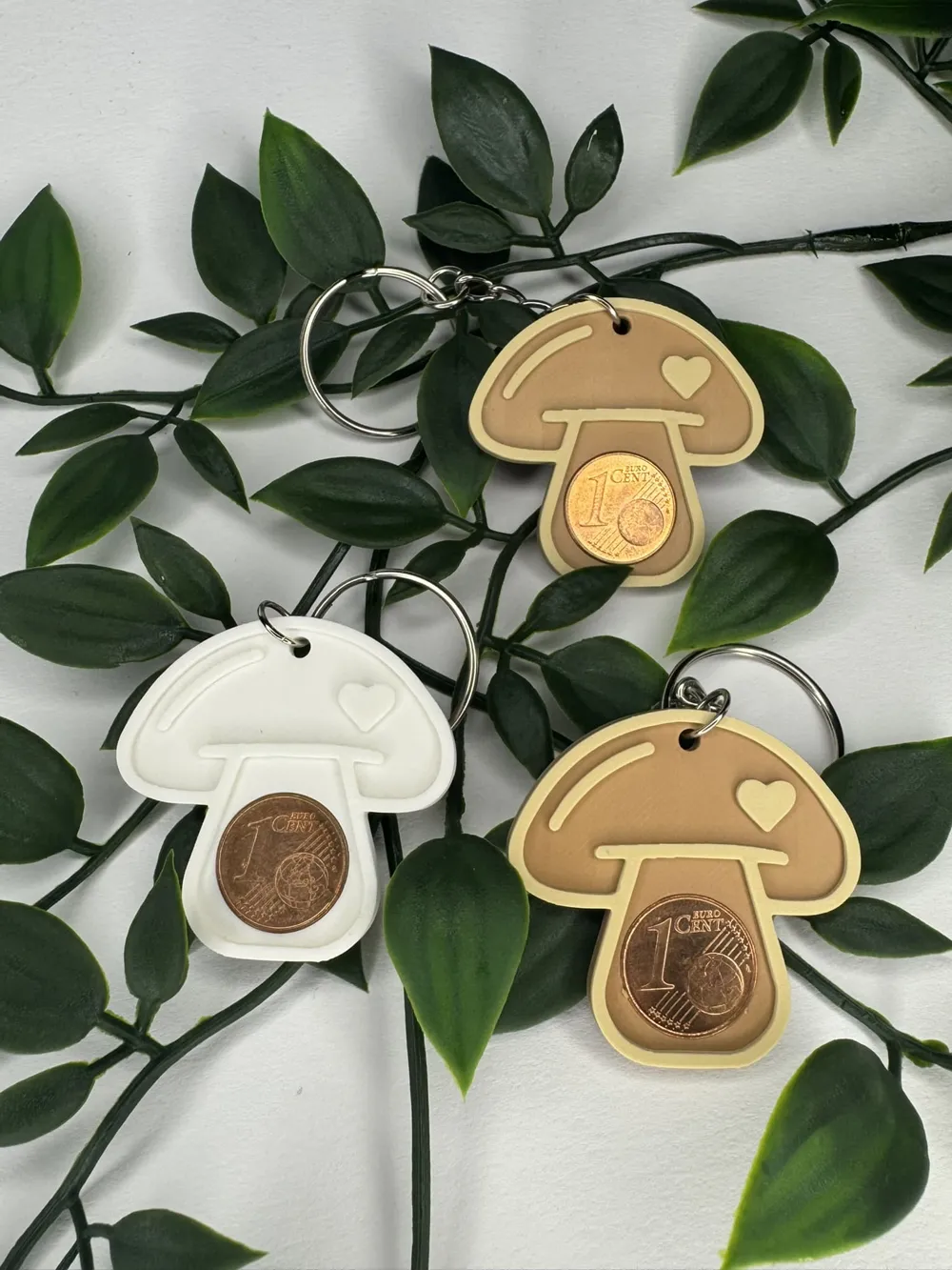 Lucky Charm 1 Cent Coin Mushroom New Year's Eve - Free 3D Print Model ...