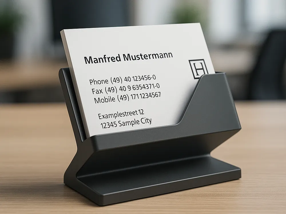 Modern Business Card Holder - Free 3D Print Model - MakerWorld