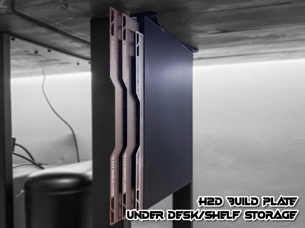 H2D Build Plate Hanging Storage by ByteSlinger MakerWorld: Download ...