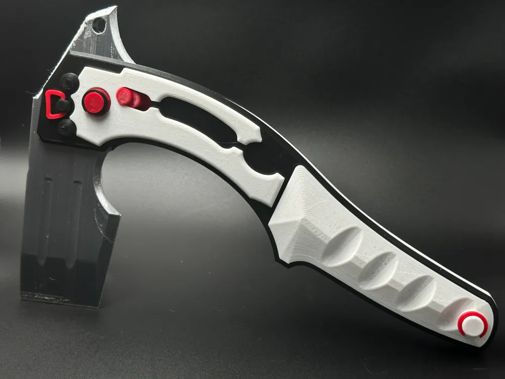 Collapsible Axe with Spring-Lock Mechanism - Free 3D Print Model ...