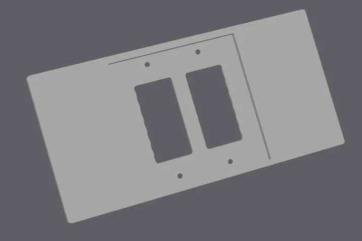 Galaxys Edge Dual Switch Cover Plate Long by BlckStar - MakerWorld