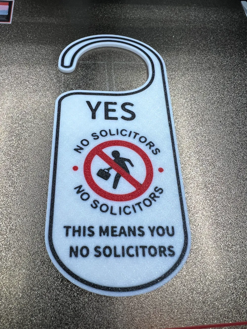 NO SOLICITORS SIGN by 3DPrinting4fun MakerWorld: Download Free 3D Models