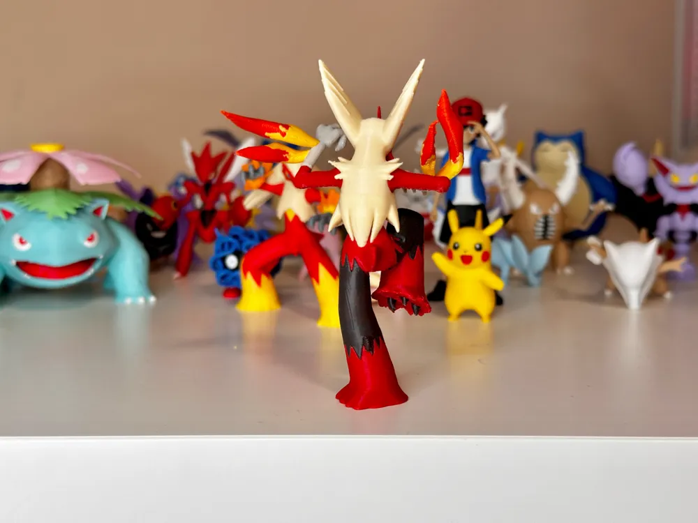 Mega Blaziken (Pokemon) 110mm tall - Free 3D Print Model - MakerWorld