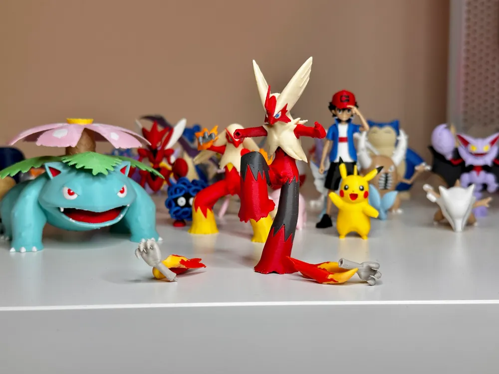 Mega Blaziken (Pokemon) 110mm tall - Free 3D Print Model - MakerWorld