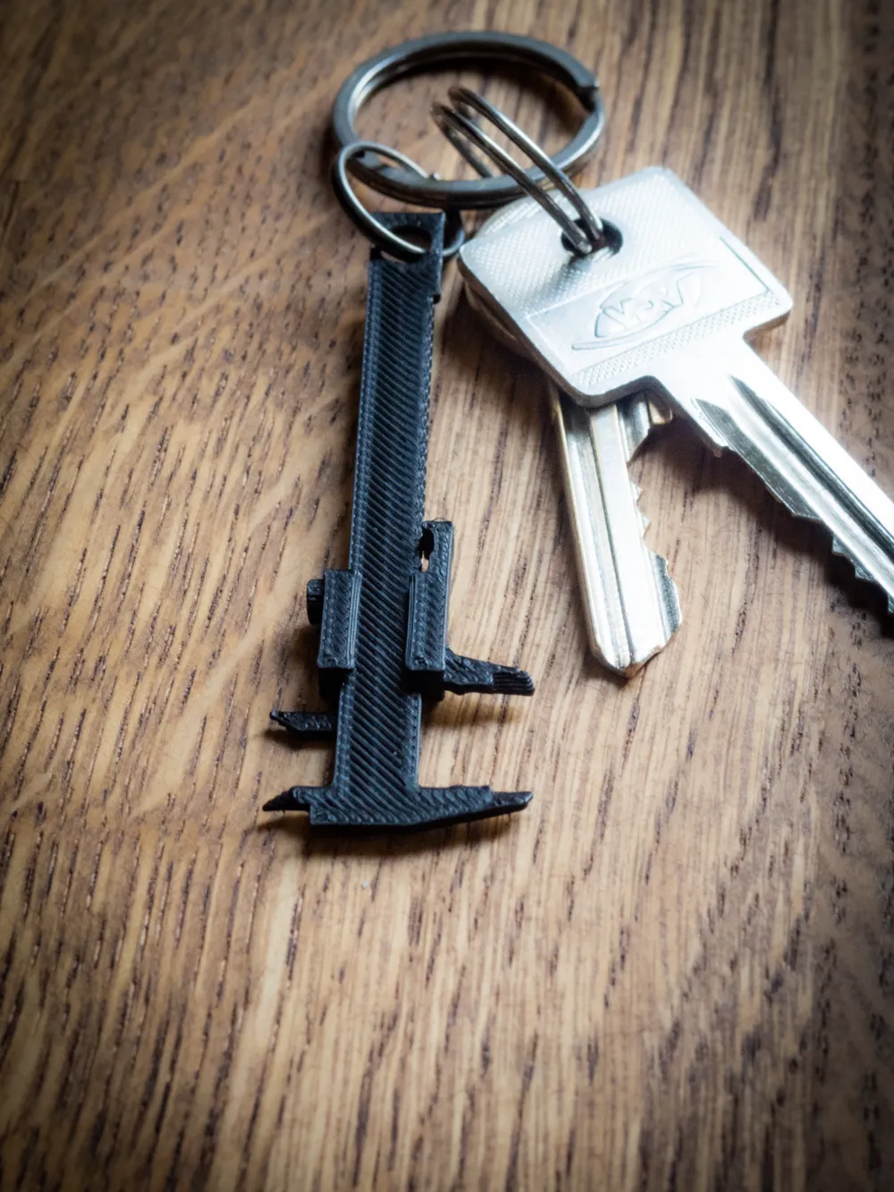 Caliper Click Keychain by J3nda - MakerWorld