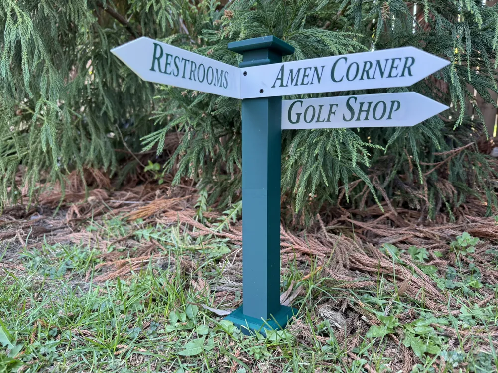 Amen Corner Golf Sign - Free 3D Print Model - MakerWorld