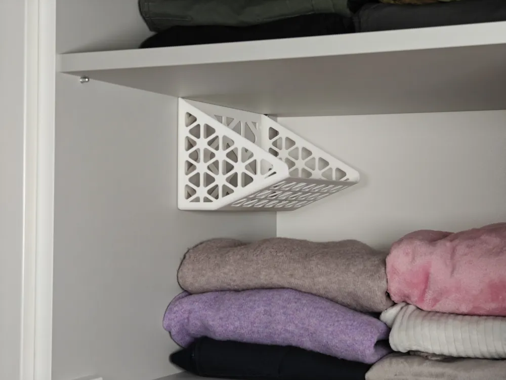 Closet side-wall mounted basket - Free 3D Print Model - MakerWorld
