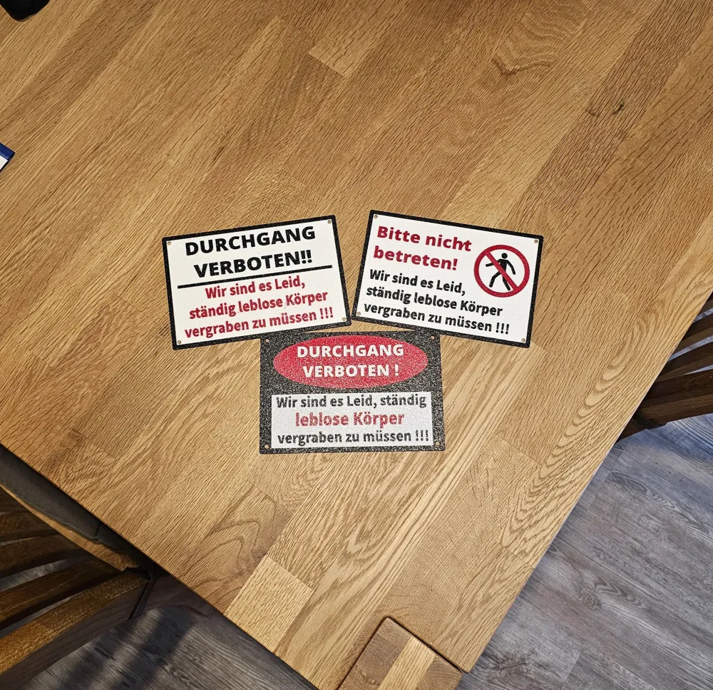 Funny sign No entry... by Leismann MakerWorld: Download Free 3D Models