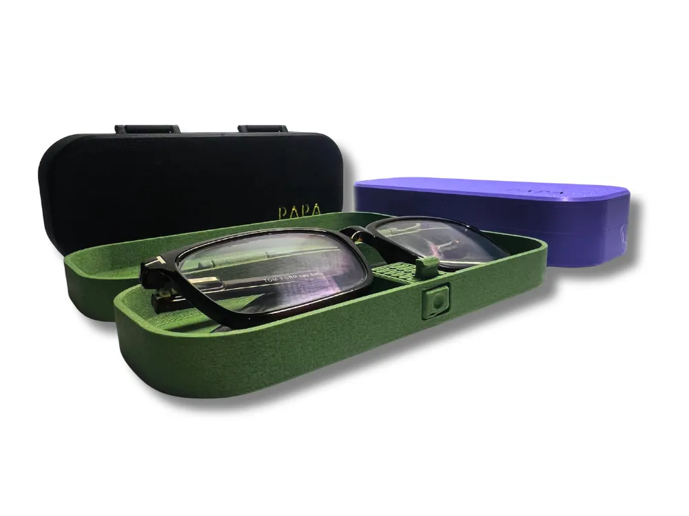 Compact Glasses Case with Spring Button - PIP by CherrysCollection ...