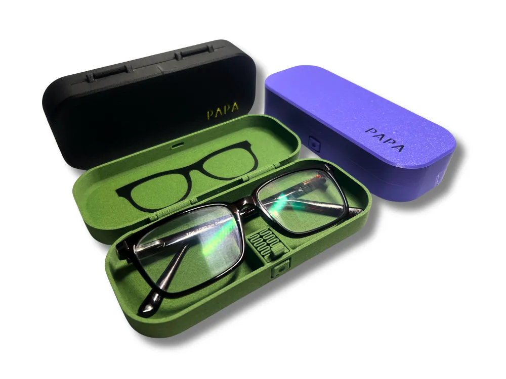 Compact Glasses Case with Spring Button - PIP by CherrysCollection ...