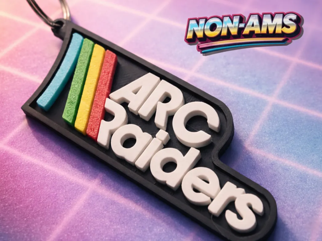 Arc Raiders Keychain (NON-AMS) - Free 3D Print Model - MakerWorld