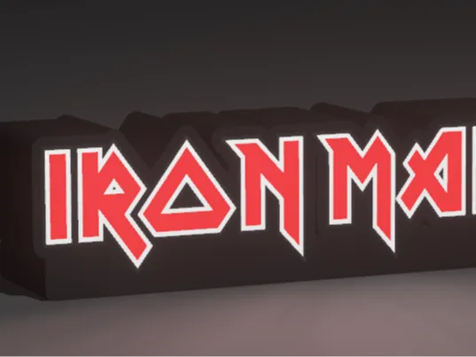 Iron Maiden Lightbox - Free 3D Print Model - MakerWorld