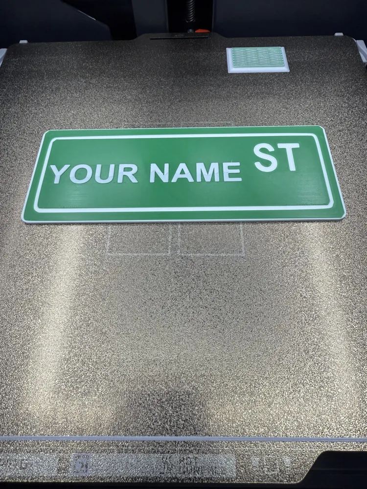 EDITABLE STREET SIGN by 3Dprinting4fun MakerWorld: Download Free 3D Models