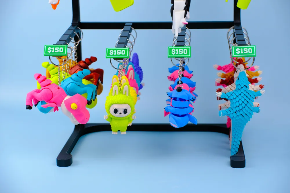 Modular stand for keychains and earrings - Free 3D Print Model - MakerWorld