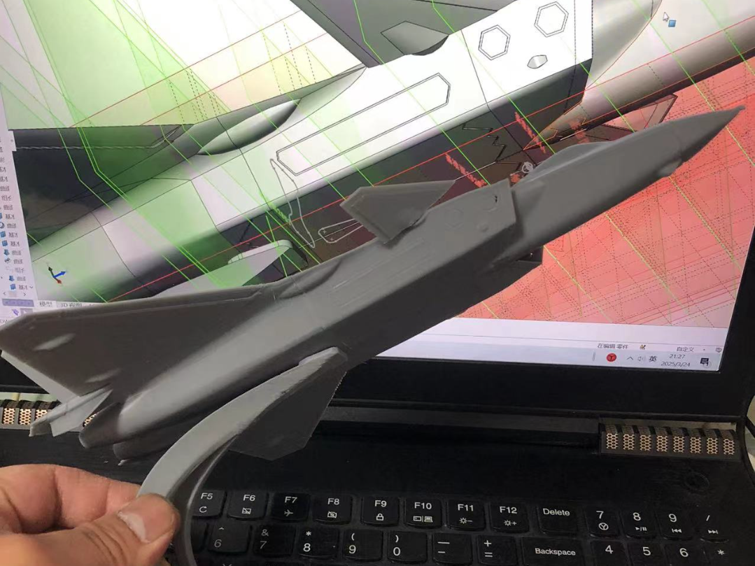 J-20 Stealth Fighter Assembly Model with Movable Canards by 来才来财张来财 ...