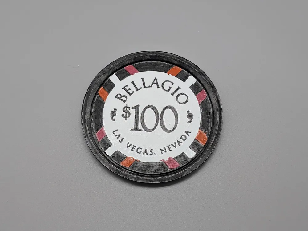 Iconic Bellagio Poker Chip Coasters by MadMax3D MakerWorld: Download ...