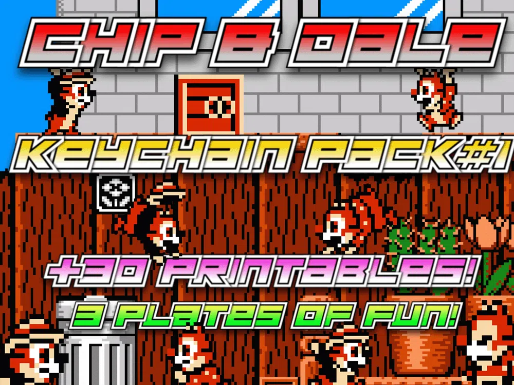 Chip&Dale Rescue Rangers Keychains Pack #1 by StatusD112 - MakerWorld