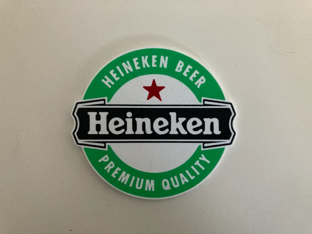Heineken coaster by jakubhroch - MakerWorld