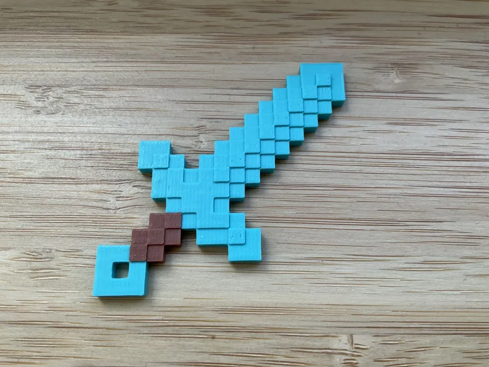 Minecraft diamond Sword - Free 3D Print Model - MakerWorld