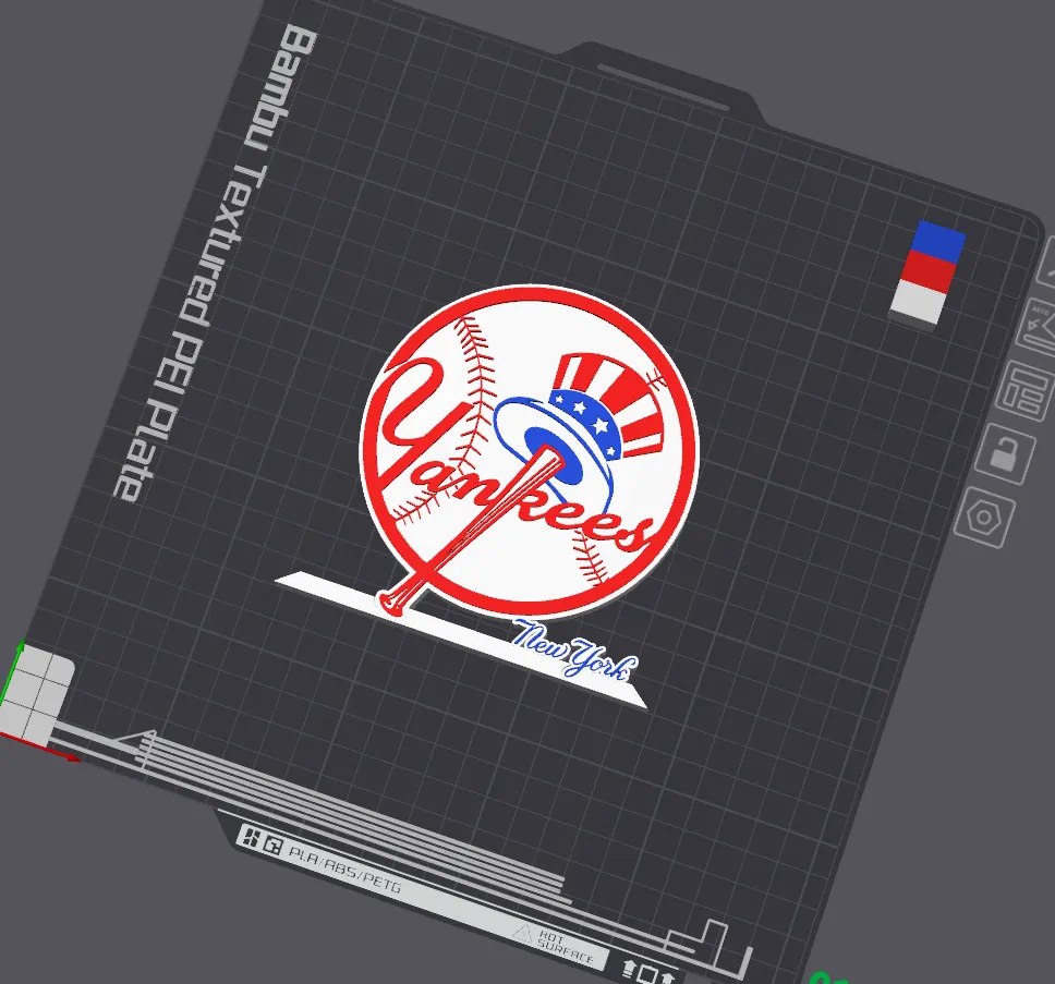 New York Yankees Logo Table Stand by 5kyrunn3r MakerWorld: Download ...