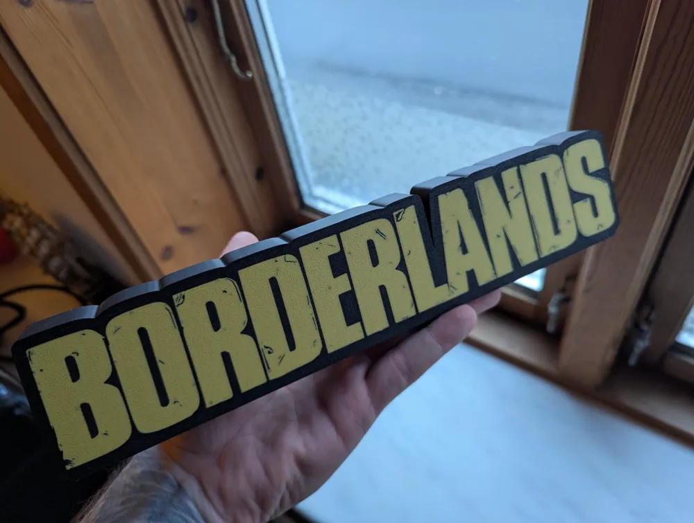 Borderlands Desk Sign by DanielNex - MakerWorld