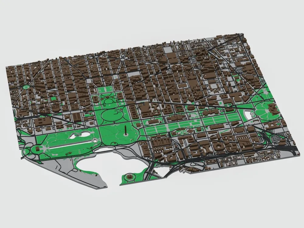 Washington D.C. 3D Miniature by jarvizar MakerWorld: Download Free 3D Models