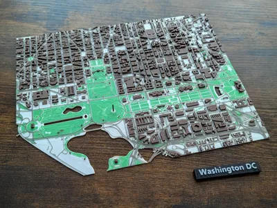 Washington D.C. 3D Miniature by jarvizar MakerWorld: Download Free 3D Models