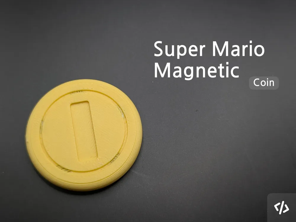 Super Mario Coin Magnetic Flipper Fidget by MoscaStudio MakerWorld ...