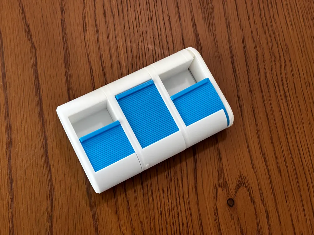 Sliding Pill Box | Modular Press Together by FoxMike - MakerWorld