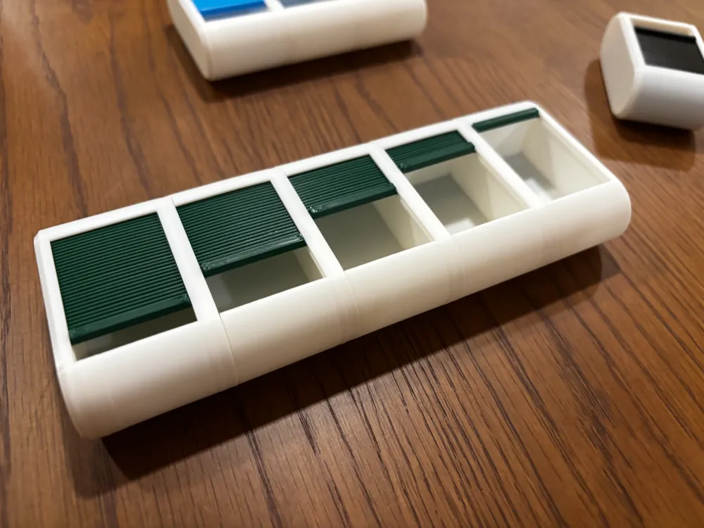 Sliding Pill Box | Modular Press Together by FoxMike - MakerWorld
