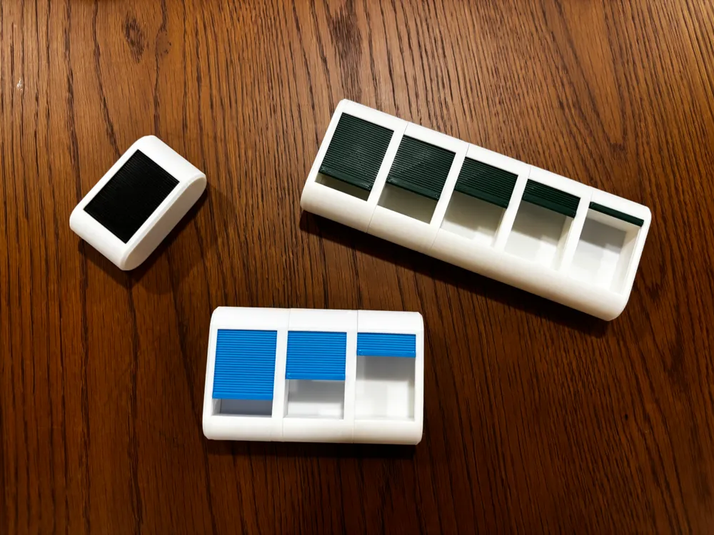 Sliding Pill Box | Modular Press Together - Free 3D Print Model ...