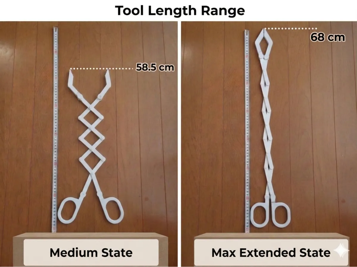Super Long Grabber - 68cm Reach (Print-in-Place) - Free 3D Print Model ...