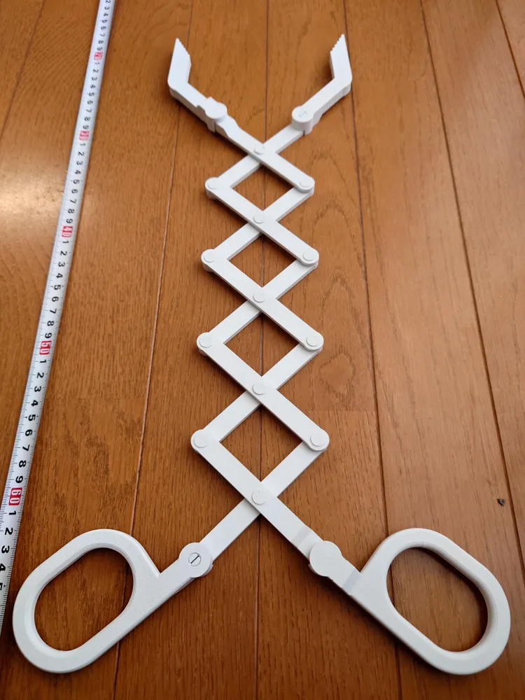 Super Long Grabber - 68cm Reach (Print-in-Place) - Free 3D Print Model ...