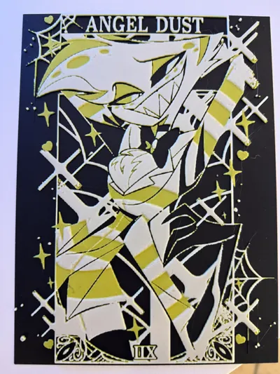 Angel Dust POSTER Hazbin Hotel - HueForge by Giacomo P - MakerWorld