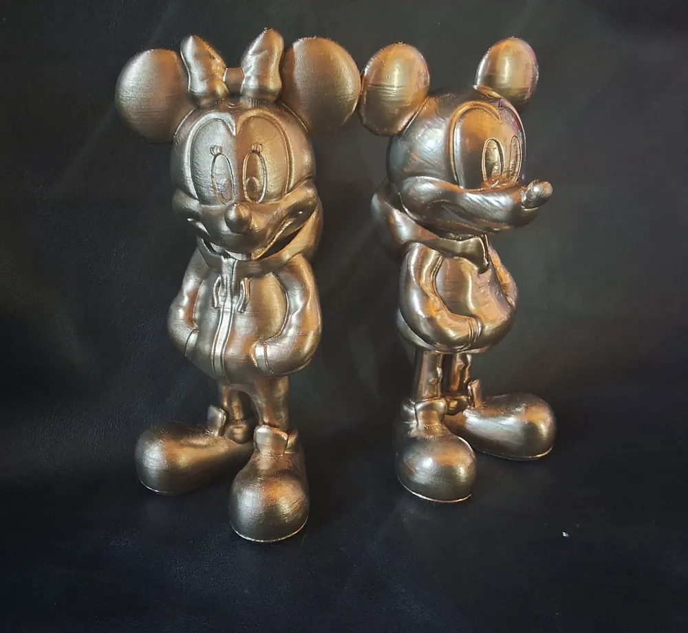 Urban Cartoon Icons: Mickey & Minnie in Streetwear by Valkyrie Forge - MakerWorld