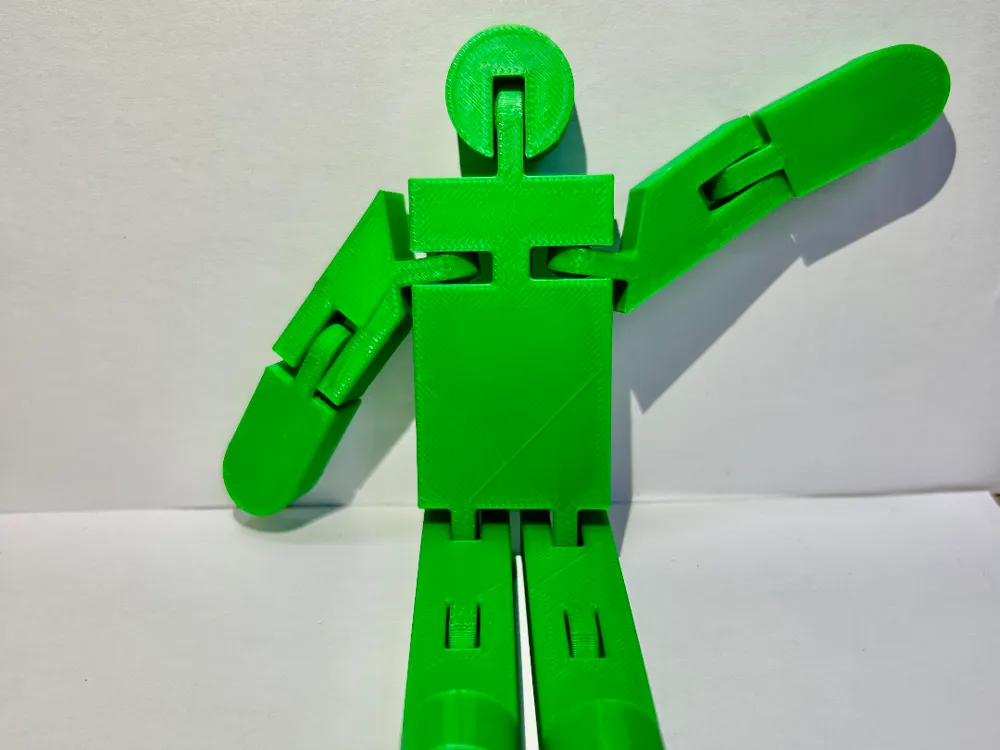 Gelenkige Fidget Print-In-Place Figur - Free 3D Print Model - MakerWorld