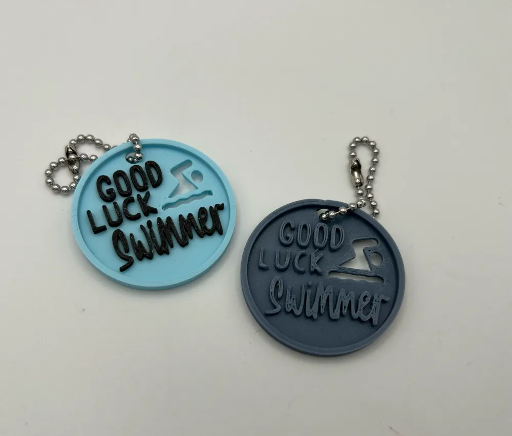 Swimmer Good Luck Coin by kjtowns - MakerWorld