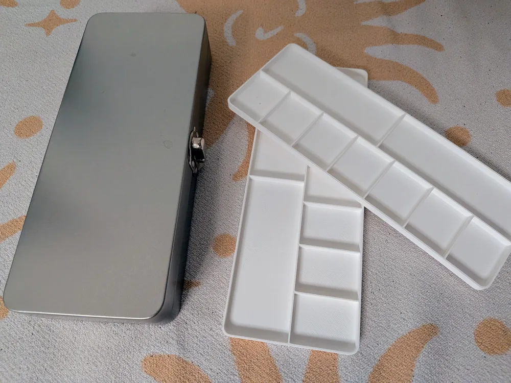Art Vista Watercolor Set Mixing Trays - Free 3D Print Model - MakerWorld
