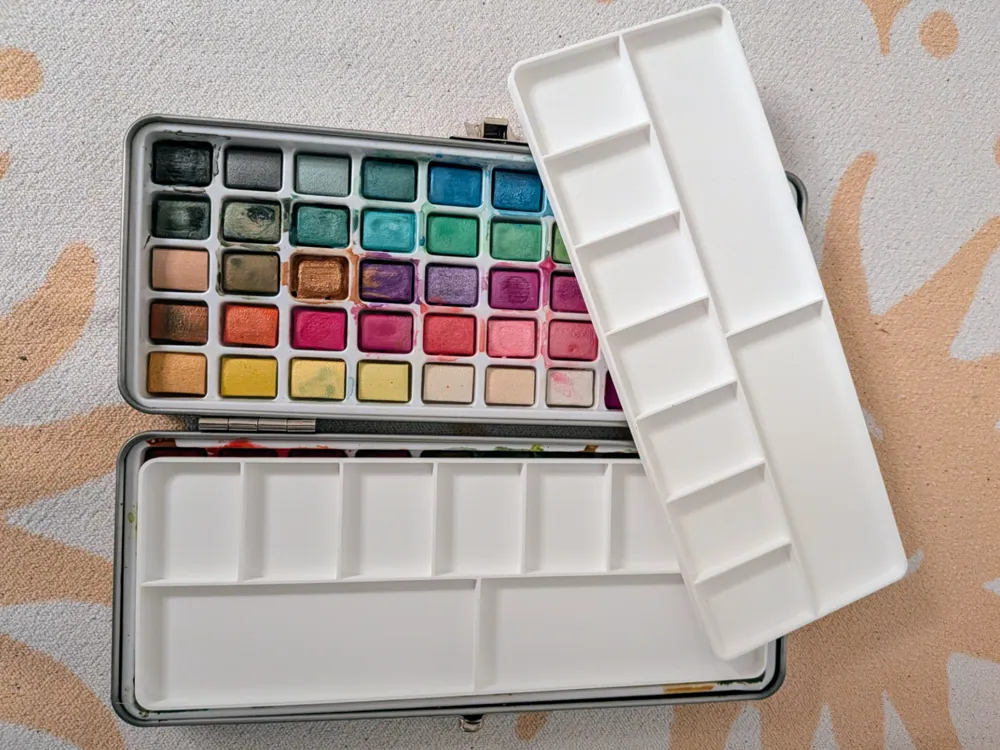 Art Vista Watercolor Set Mixing Trays - Free 3D Print Model - MakerWorld