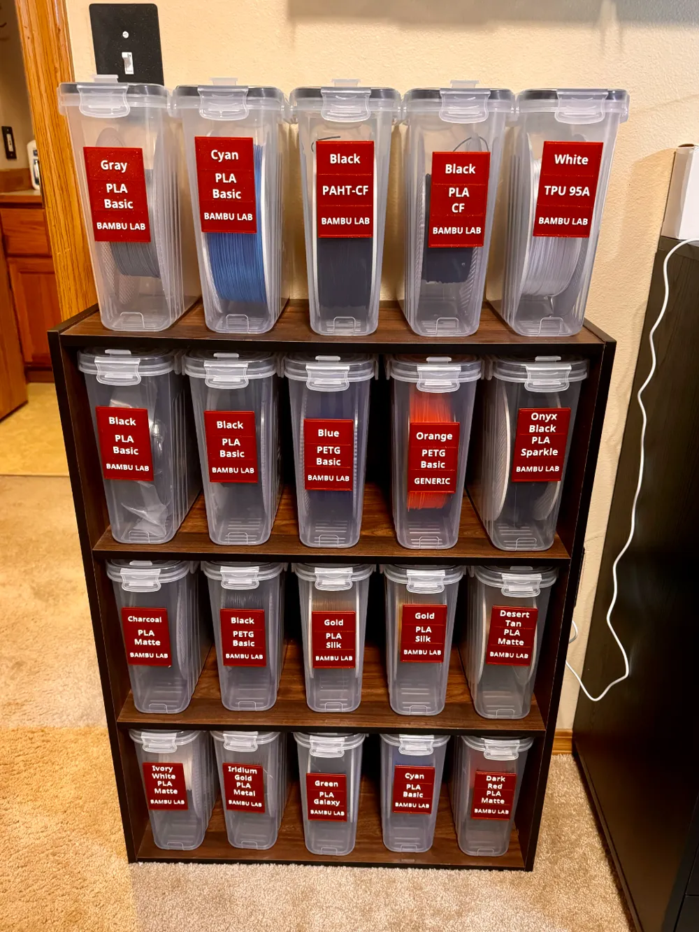 Filament Tag Storage System by Cory Jorgensen - MakerWorld