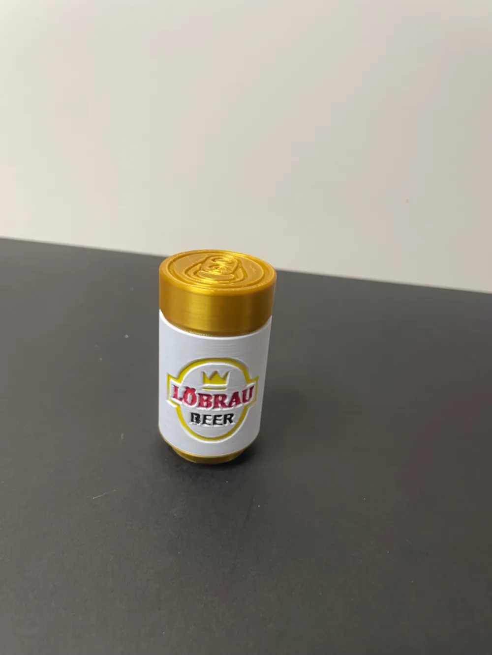 Lobrau Beer can for Big Bricks 6:1 Figure by The Elemental Brick ...