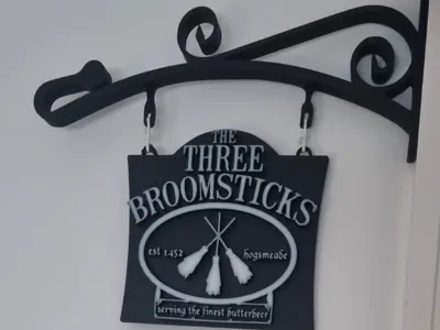 Harry Potter Three Broomsticks sign by fdmf - MakerWorld