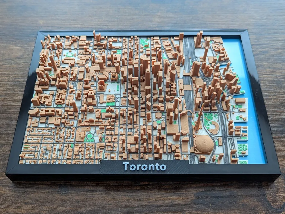 Toronto Canada 3D Miniature v2 - Free 3D Print Model - MakerWorld
