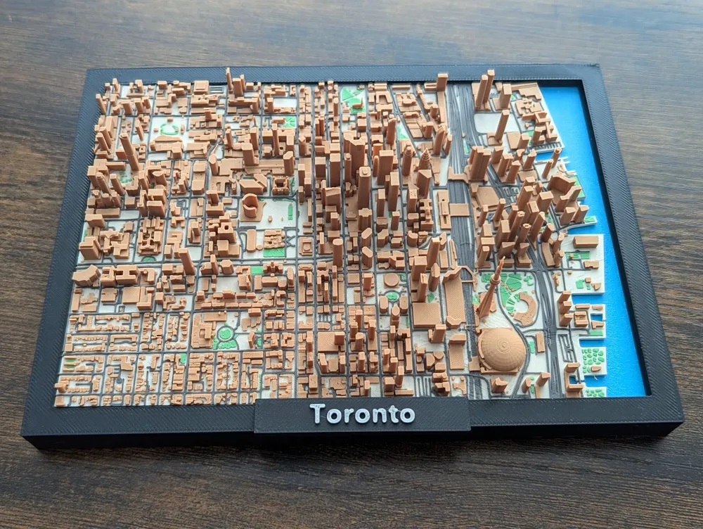 Toronto Canada 3D Miniature v2 - Free 3D Print Model - MakerWorld