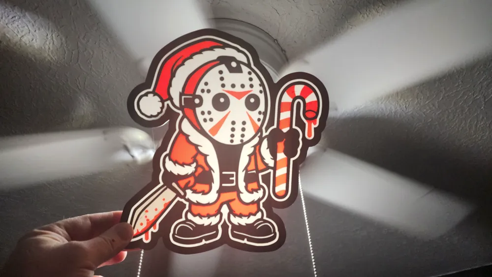 Jason Dressed as Santa - LED Light Box by MayHem - MakerWorld