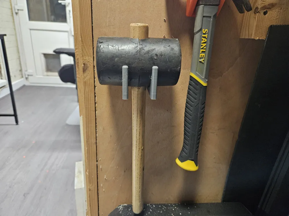 Mallet hanger - Wall mount by Gerrit D - MakerWorld