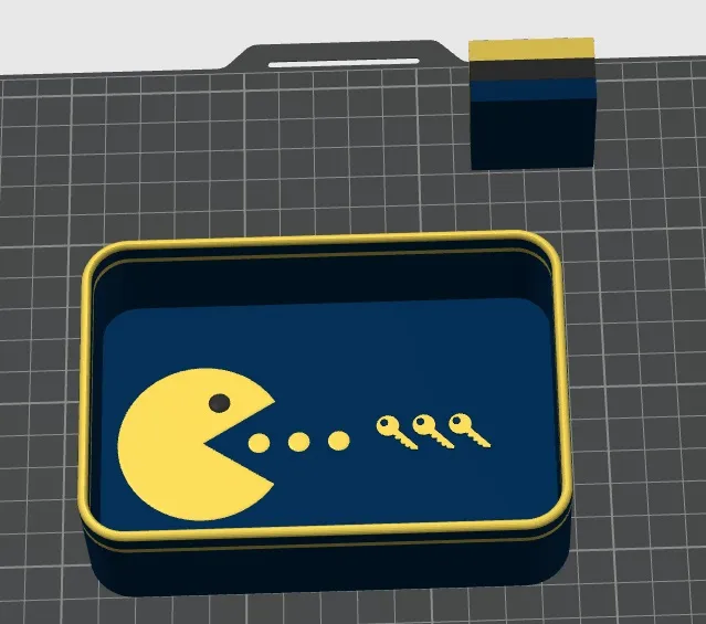 Pacman keys tray - Free 3D Print Model - MakerWorld