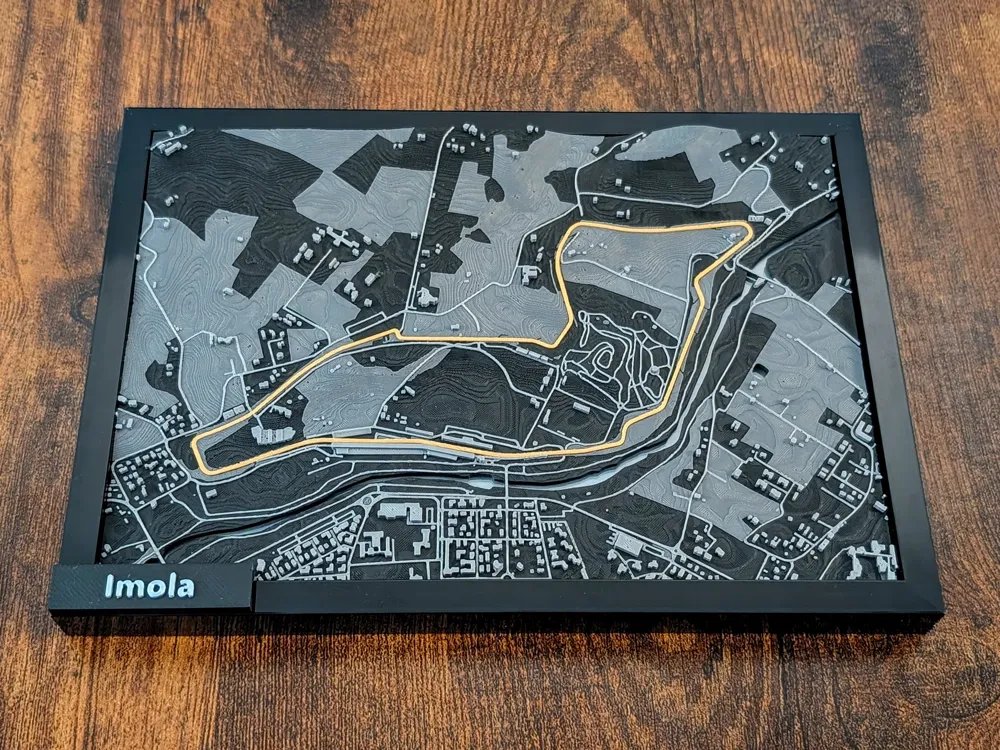 Imola Circuit 3D Miniature v2 - Free 3D Print Model - MakerWorld